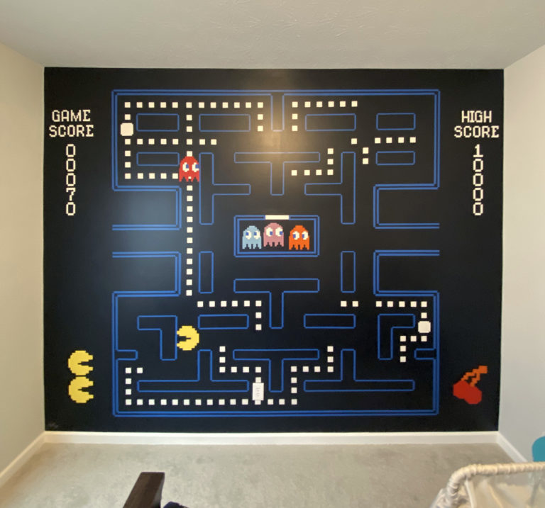 Pac-Man Video Game Mural - Linette's Painting & Fine Art