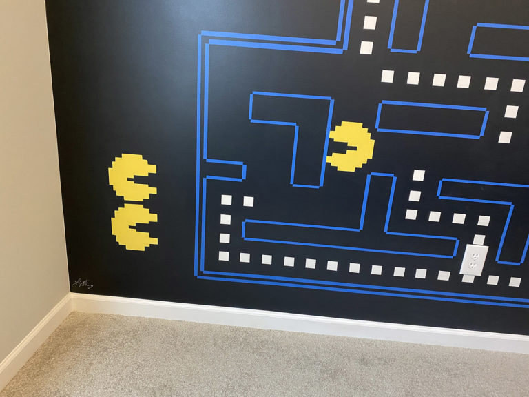 Pac-Man Video Game Mural - Linette's Painting & Fine Art